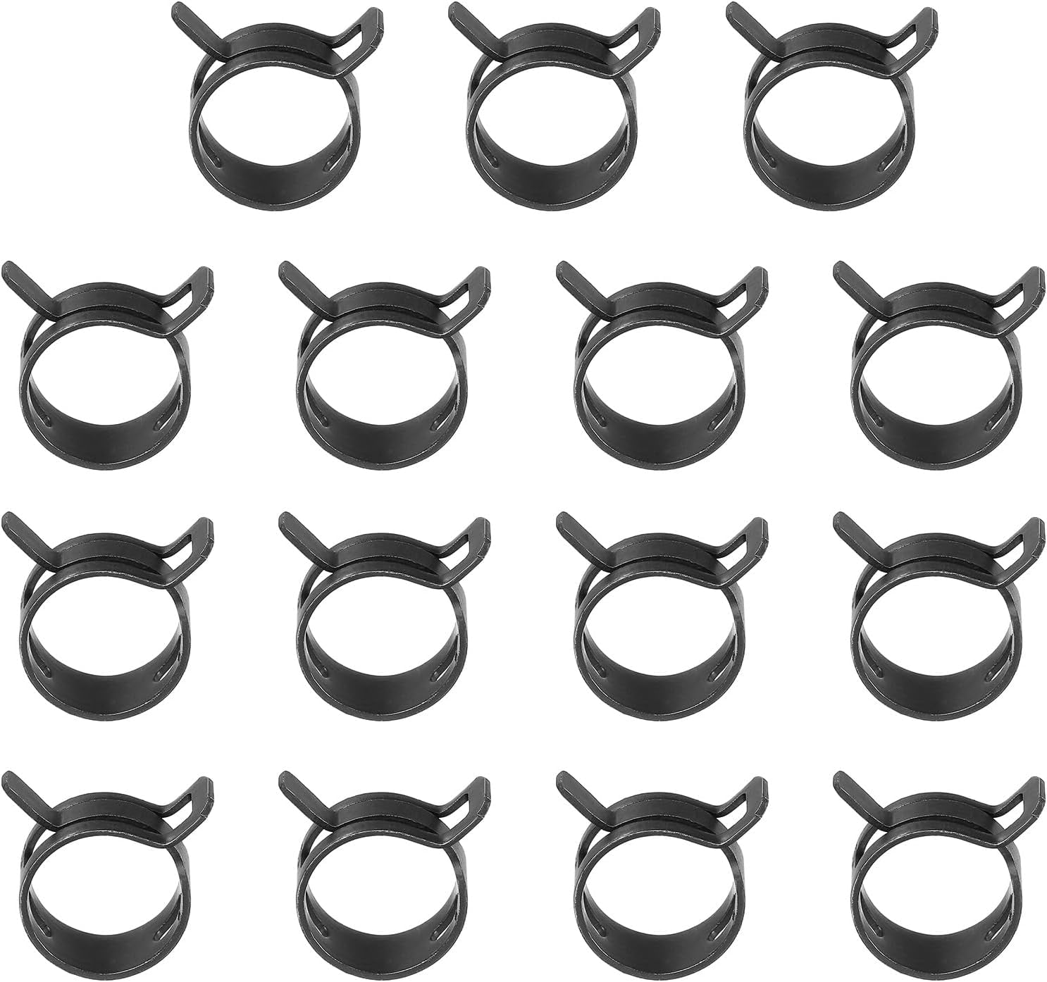 Spring Band Hose Pipe Clamps for 18-20mm OD Hose, 15 Pack Silicone ...