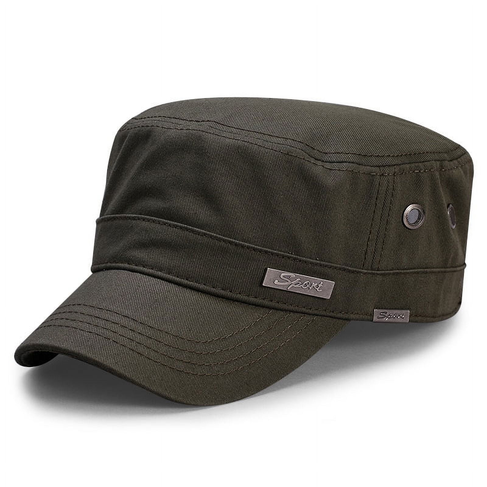 Spring Big Head Man Large Size Army Flat Cap Men Summer Cotton Plus ...