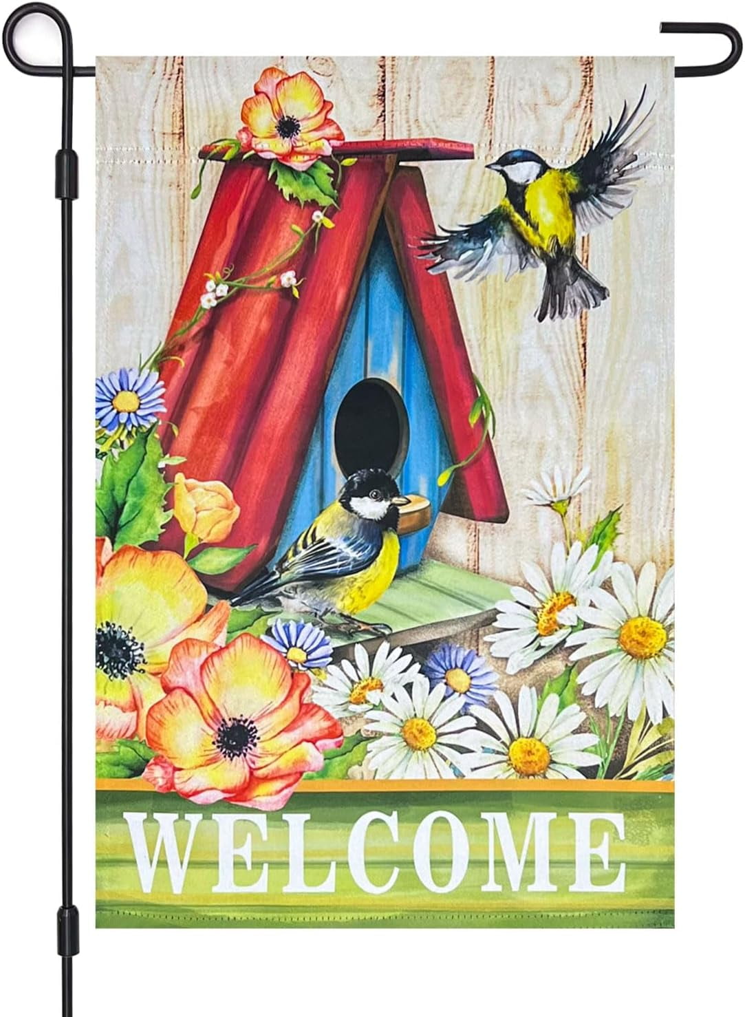 Spring Bird Garden Flag 12x18 Inch Double Sided Vertical, Blackout ...