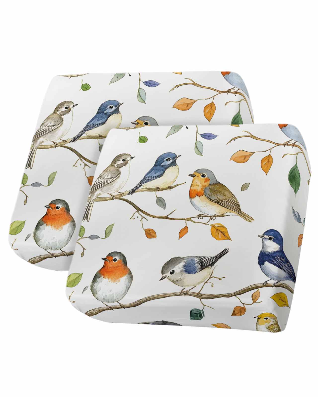 Spring Bird Sofa Couch Cushion Covers Washable, Removable Stretchable ...