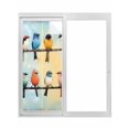 Spring Bird Window Privacy Film, Blue Yellow Colorful Animal Oil ...