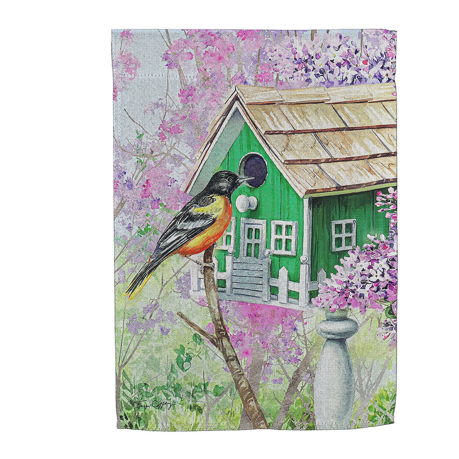 Evergreen Spring Birdhouse Garden Suede Flag - Walmart.com