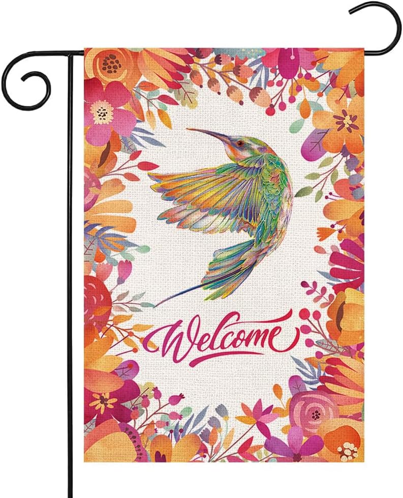 Spring Birds House Plant Garden Flags 12" x 18" Small Signs Vertical ...