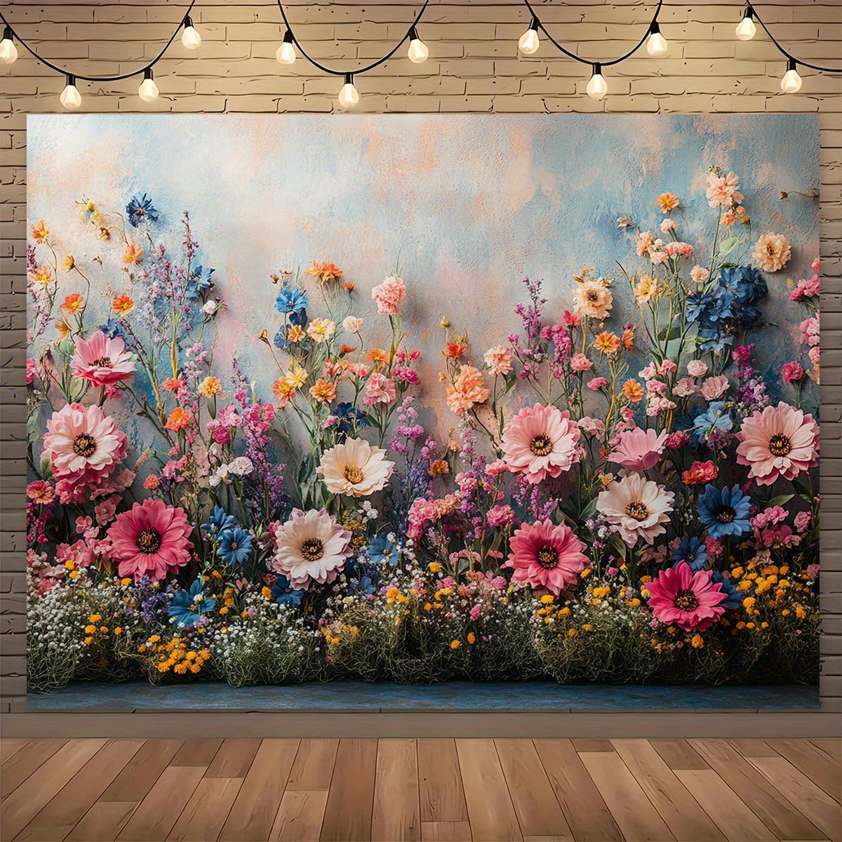 Spring Bloom Backdrop Colorful Wildflower and Blossom Photography ...