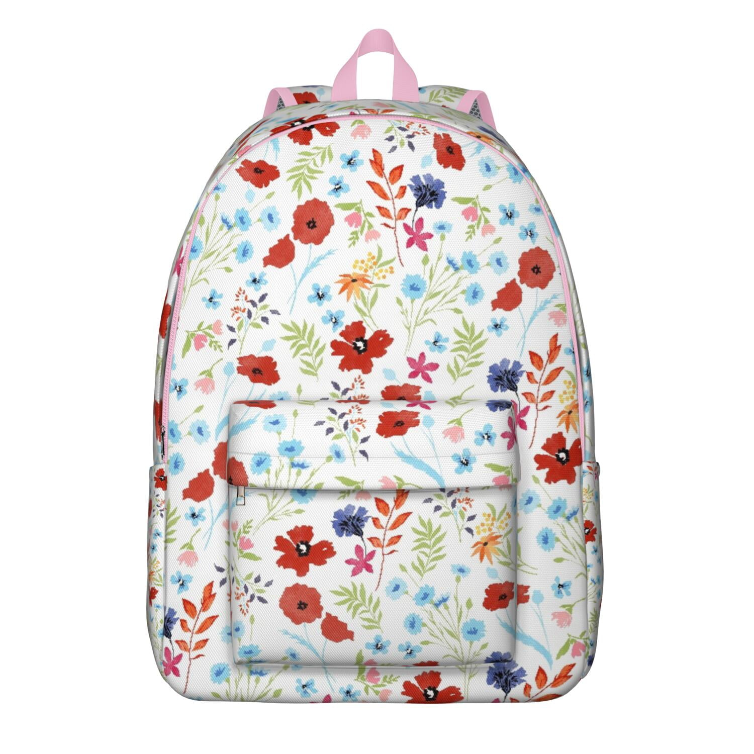 Spring Blossom Backpack - Waterproof Floral School Bag with Bright ...