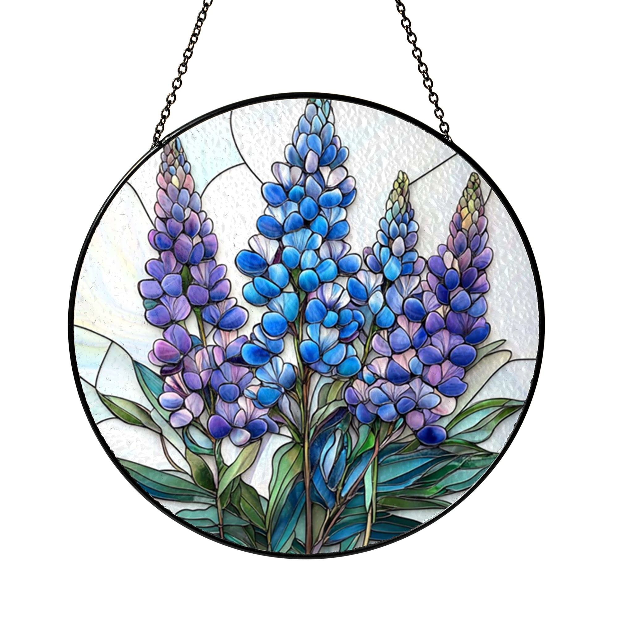 Spring Bluebonnet Flower Stained Glass Suncatcher – Window Decor2101 ...