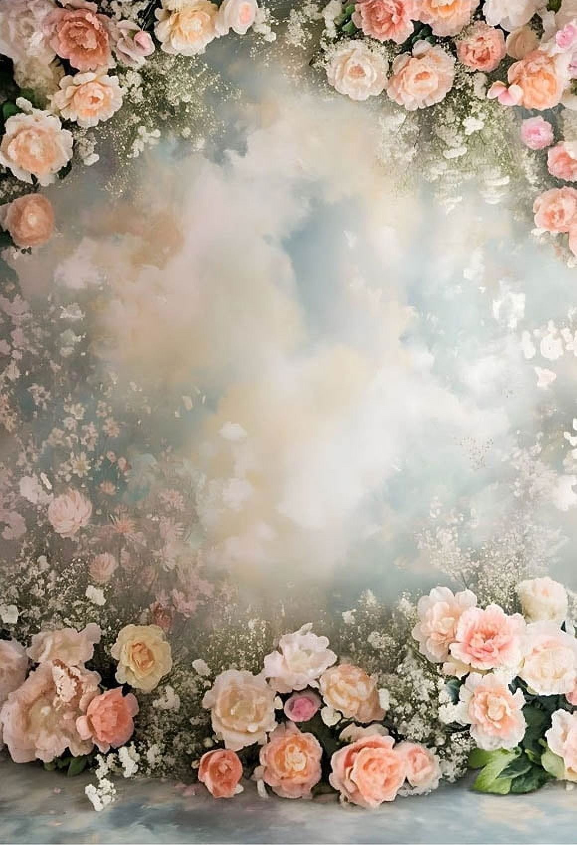Spring Boho Floral Wall Adult Birthday Wedding Maternity Art Portrait r ...