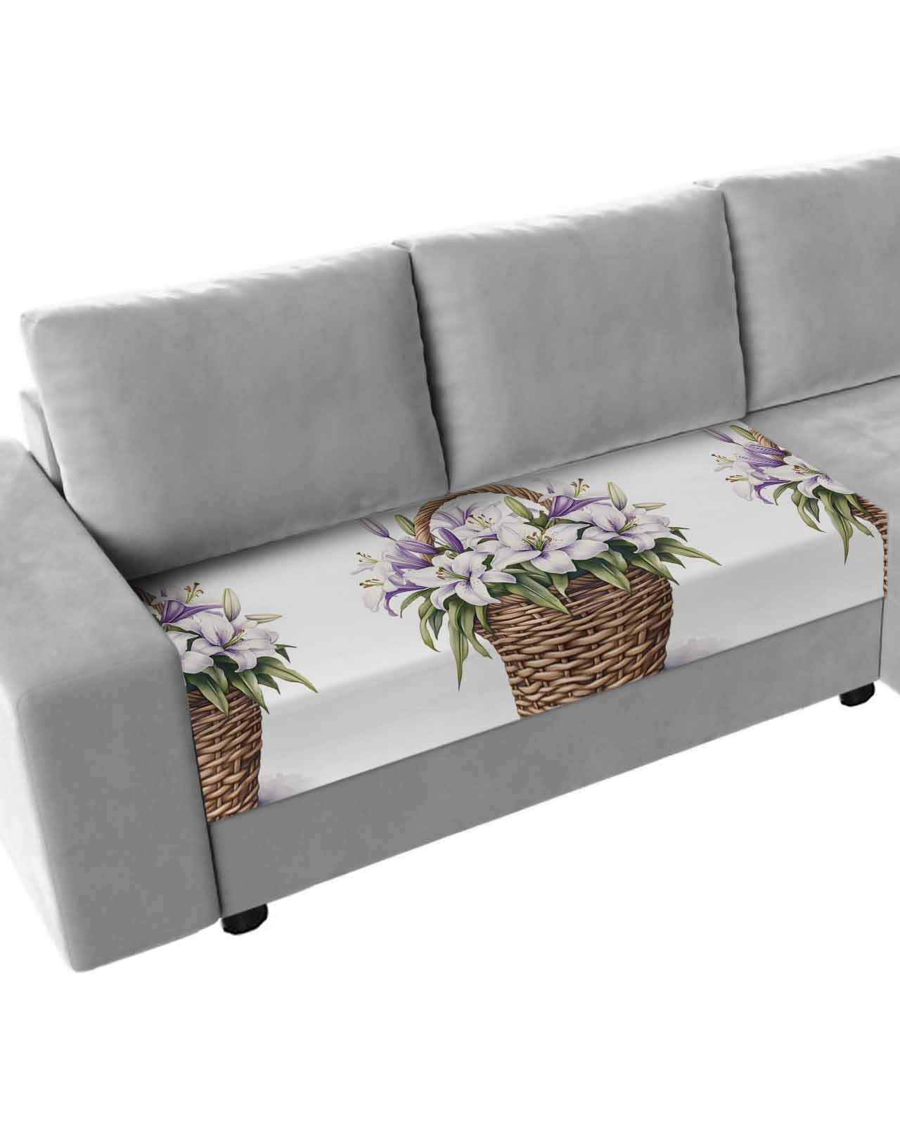 Spring Botanica Art Sofa Couch Cushion Covers Washable, Removable ...