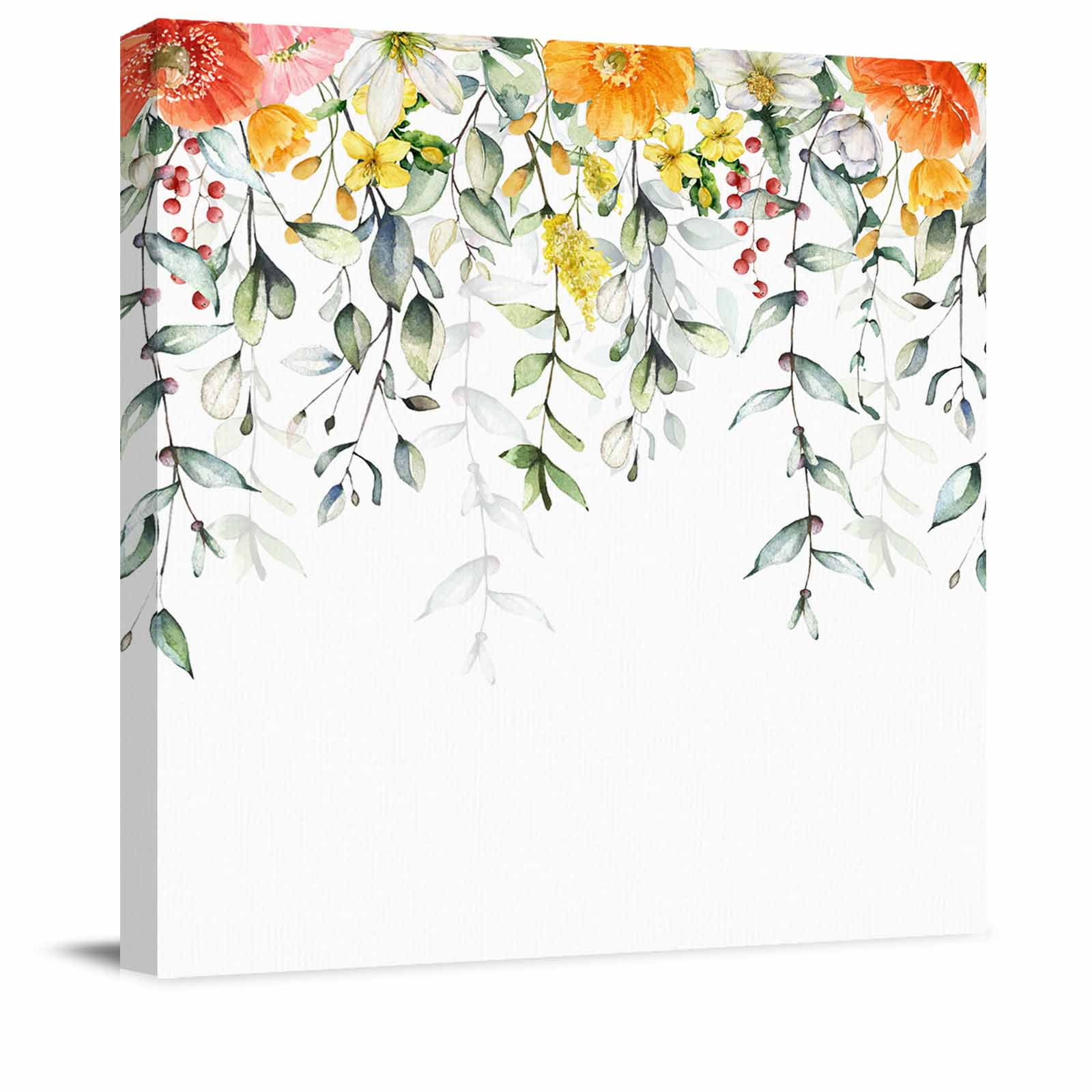 Spring Botanical Canvas Print Wall Art Painting, Modern Wall Decor for ...