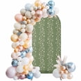 Spring Branches Arch Backdrop Cover 4 FT Simple Sage Green Leaf Branch ...