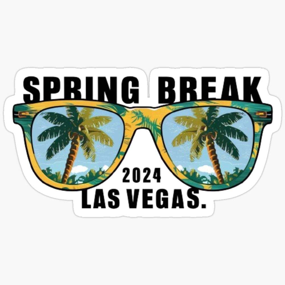 Spring Break 2024 Las Vegas Sticker Phone Decal Water Bottle Stickers ...