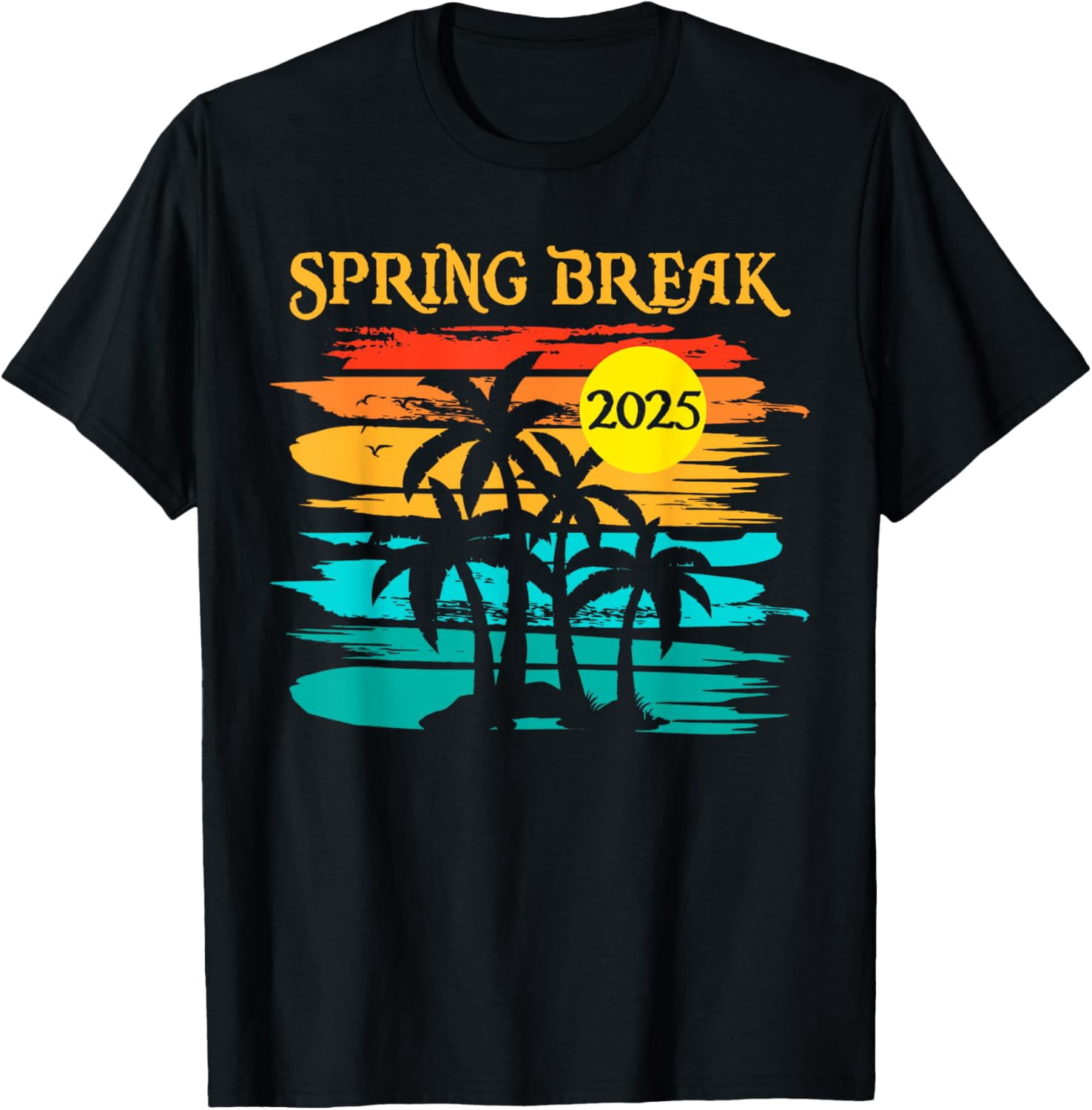 Spring Break 2025 Family Vacation Beach Colorful Men Floral T-Shirt ...