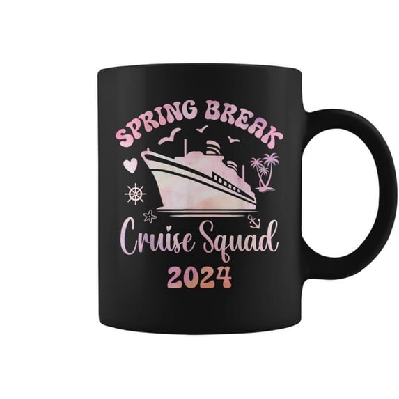 Spring Break Cruise Squad 2024 Trip Family Matching Vacation Coffee ...