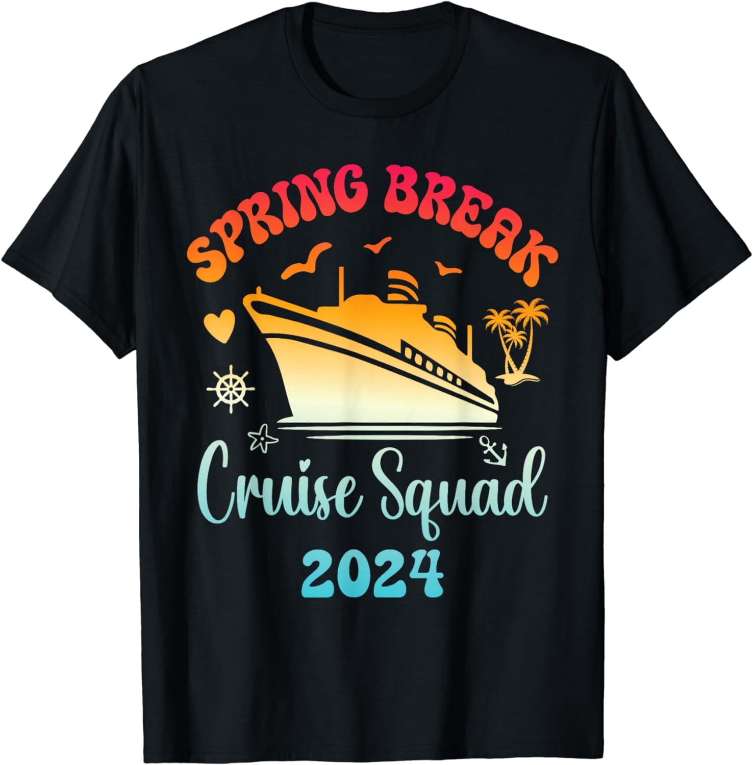 Spring Break Cruise Squad 2024 Trip Family Matching Vacation T-Shirt ...