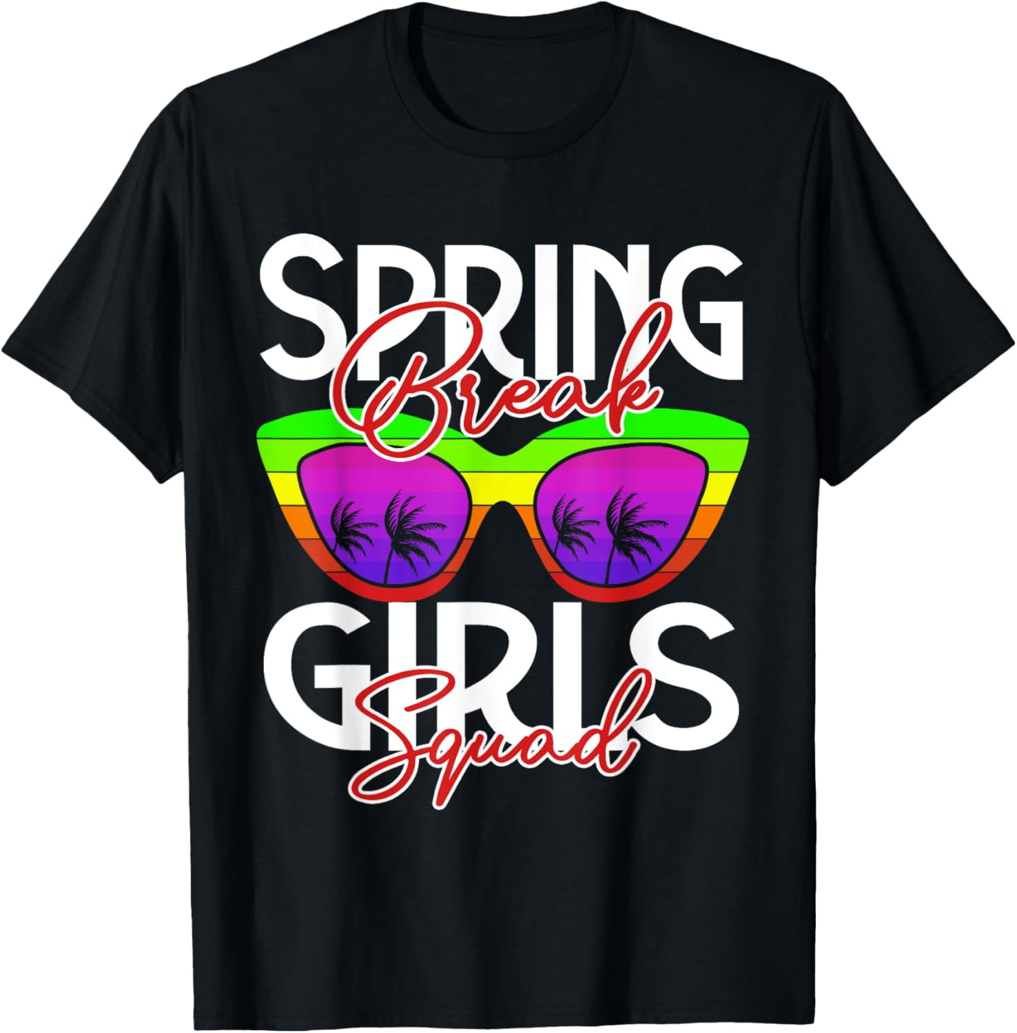 Spring Break Squad 2023 Retro Spring Break 2023 Girls Squad T-Shirt ...