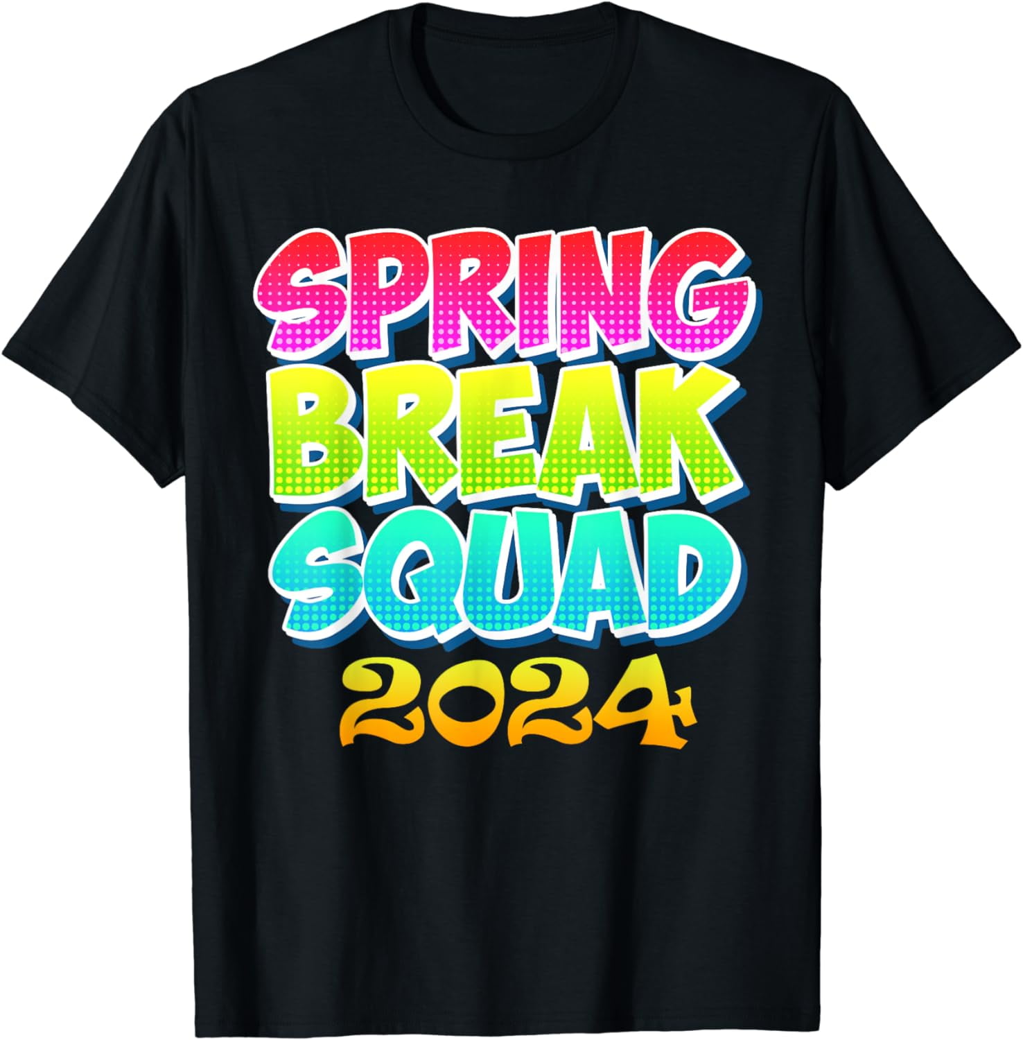 Spring Break Squad 2024 Beach Week Group Party Vacation T-Shirt ...