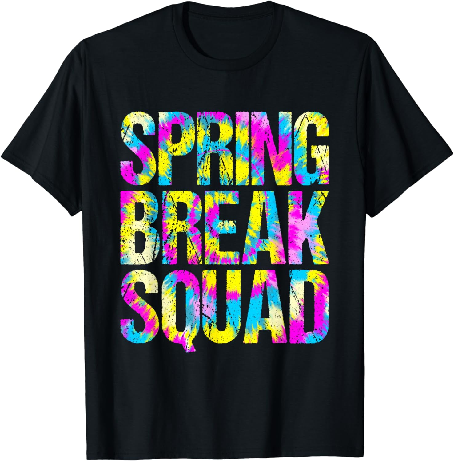 Spring Break Squad Matching Group Colorful Tie Dye T-Shirt - Walmart.com