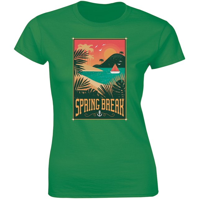 Spring Break Vacation Wild Beach Party - Summer Feels Women's T-Shirt ...