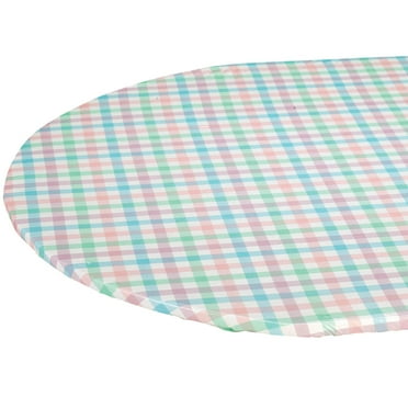 Heritage Vinyl Elastic Table Cover with Fleece Backing in 3 Sizes ...