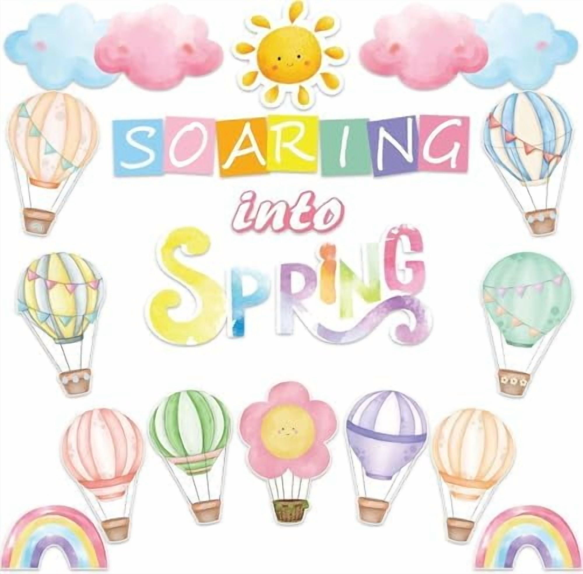 Spring Bulletin Board Decorations for Classroom - 22pcs Soaring Into ...