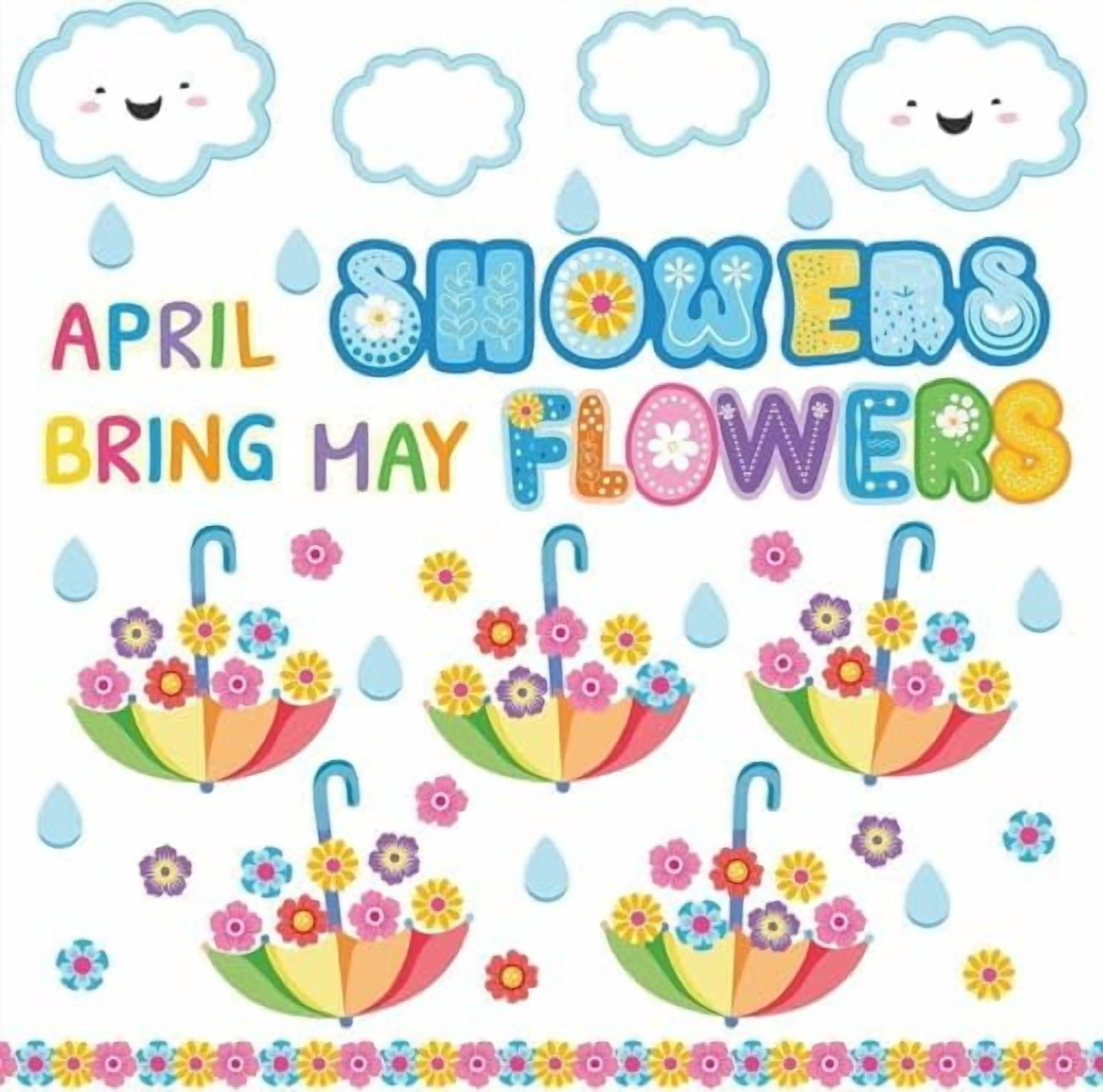 Spring Bulletin Board Decorations for Classroom - April Showers Bring ...