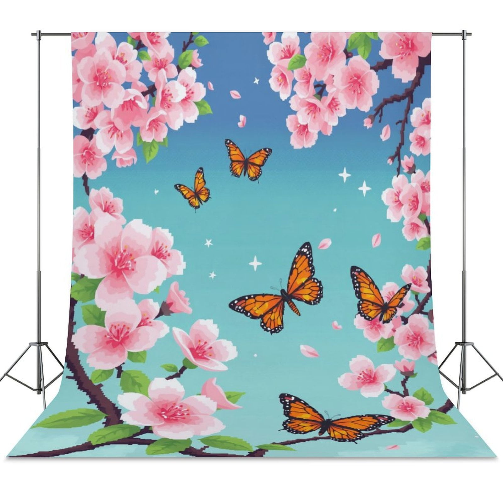 Spring Butterflies Blossoms Party Backdrop Birthday Decoration ...