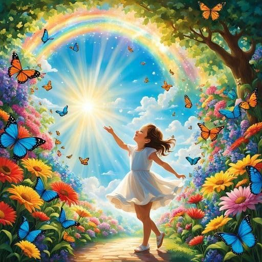 Spring Butterfly Rainbow 1000 Pieces of Wooden Puzzle, Brain Challenge ...