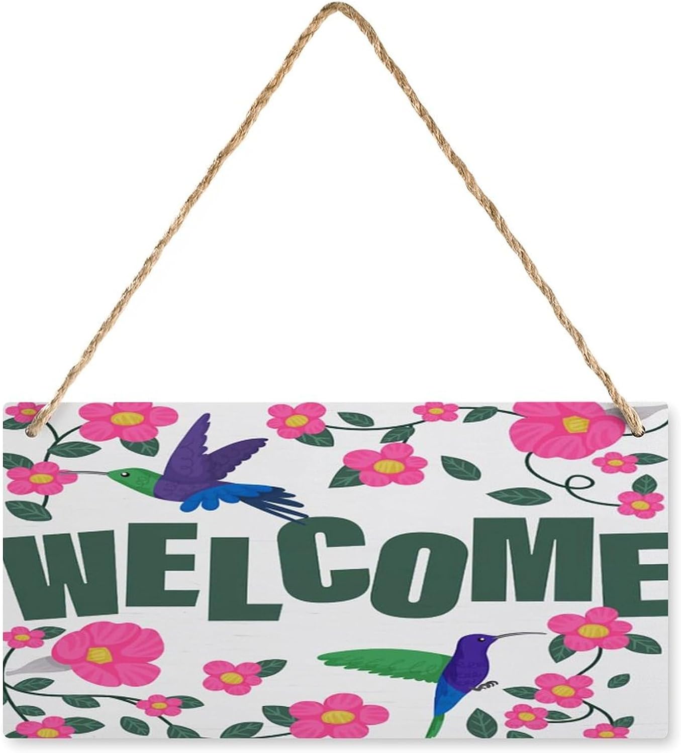 Spring Butterfly Wood Hanging Printed Wall Plaque 12x6 Inch Plaque ...