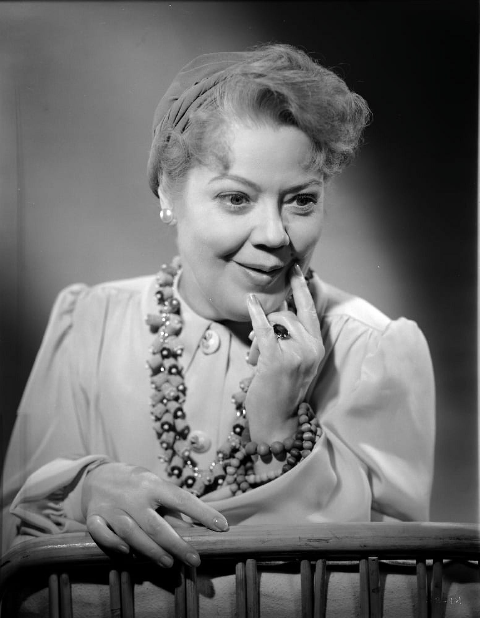 Spring Byington Reclining Pose in Black and White Portrait wearing ...