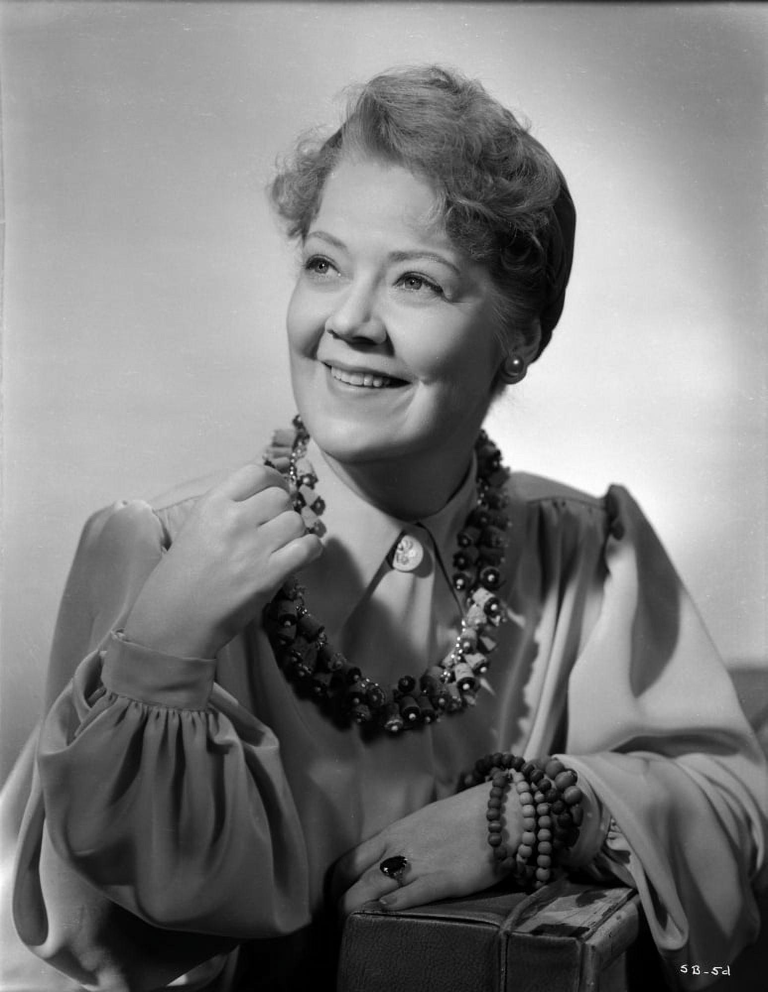 Spring Byington smiling and Looking Away in Black and White Portrait ...