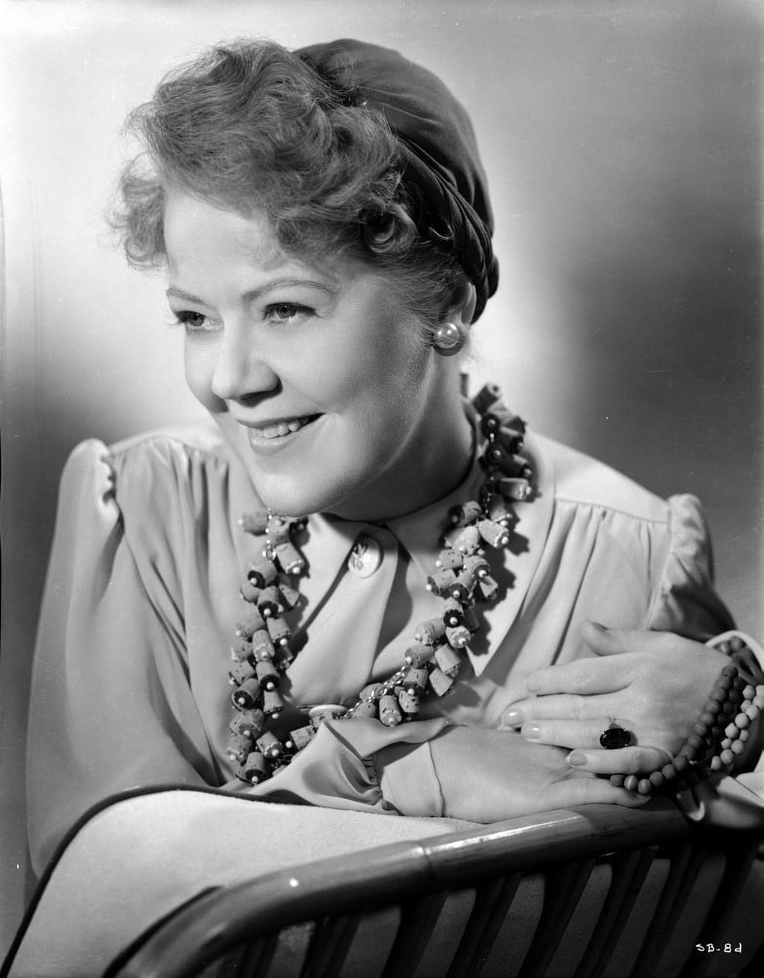 Spring Byington smiling in Black and White Portrait wearing Formal ...