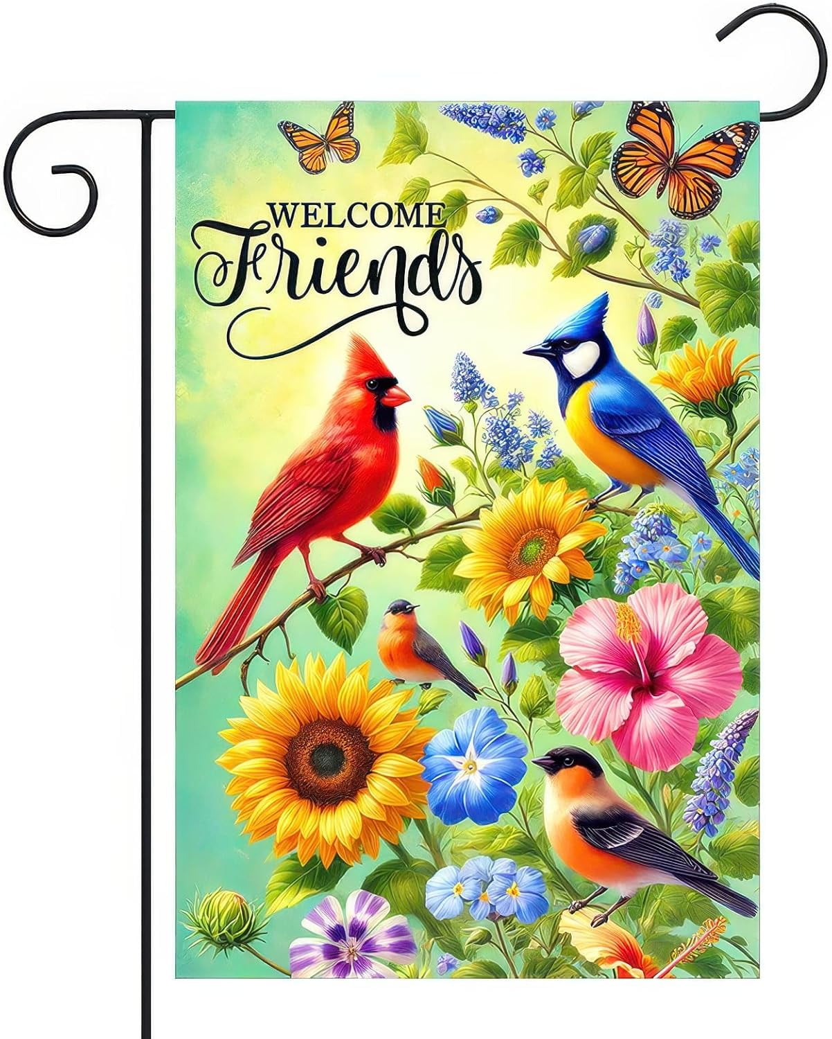 Spring Cardinal Garden Flag 12×18 Inch Double Sided Yard Decoration ...