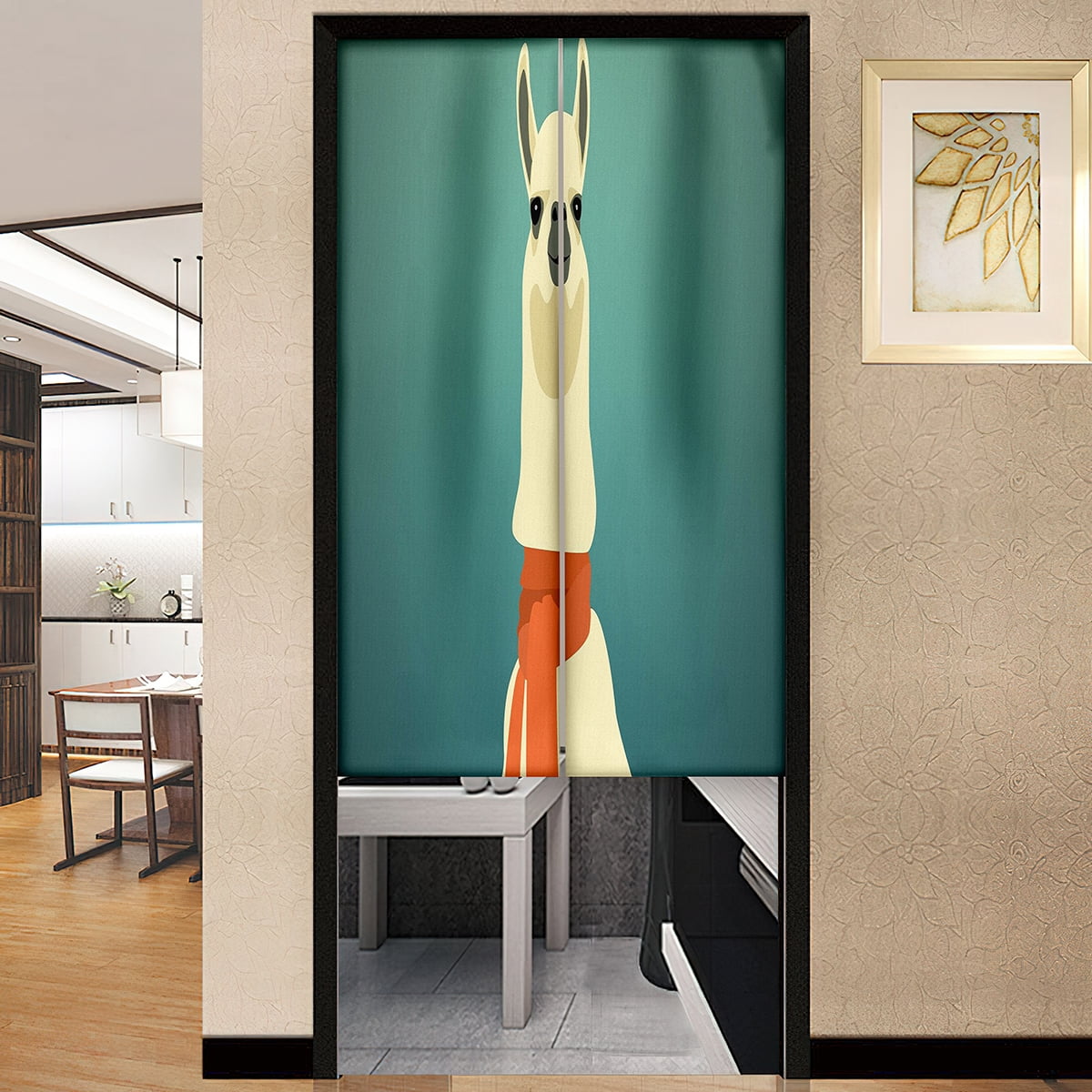 Spring Cartoon Design Japanese Door Curtain Kitchen Living Room ...