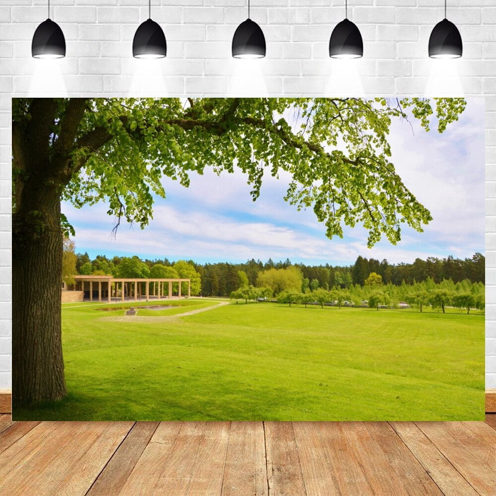 Spring Castle Floral Sea Tropical Forest Scene Photography Backdrop ...