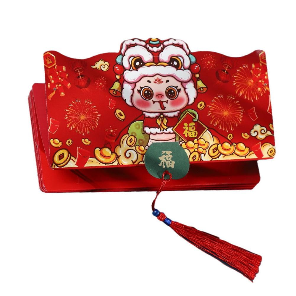 Spring Celebration Red Folding Envelopes, Long-Lasting Paper, Sizes ...