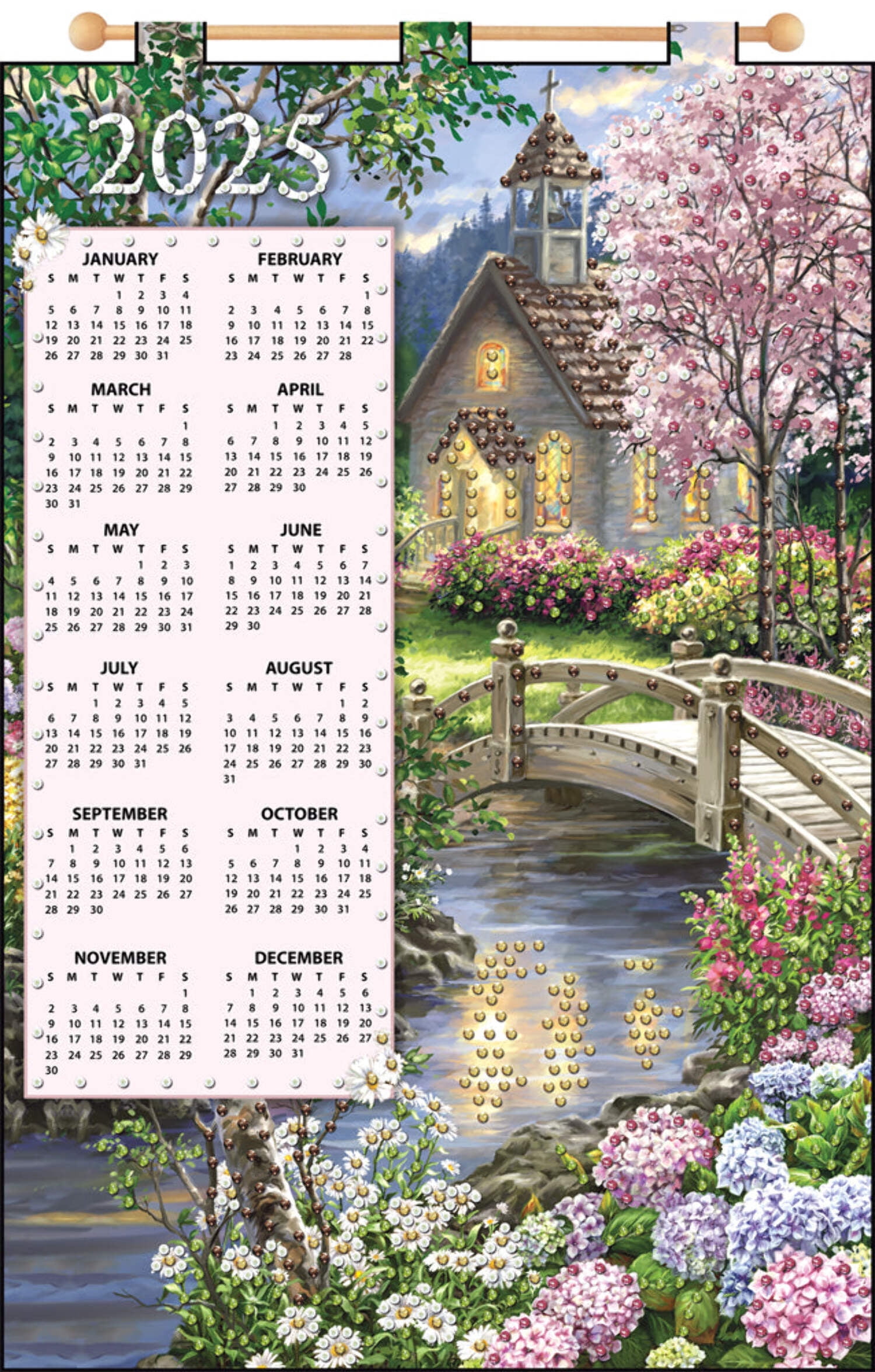 Spring Chapel 2025 Felt Sequin Calendar - Walmart.com