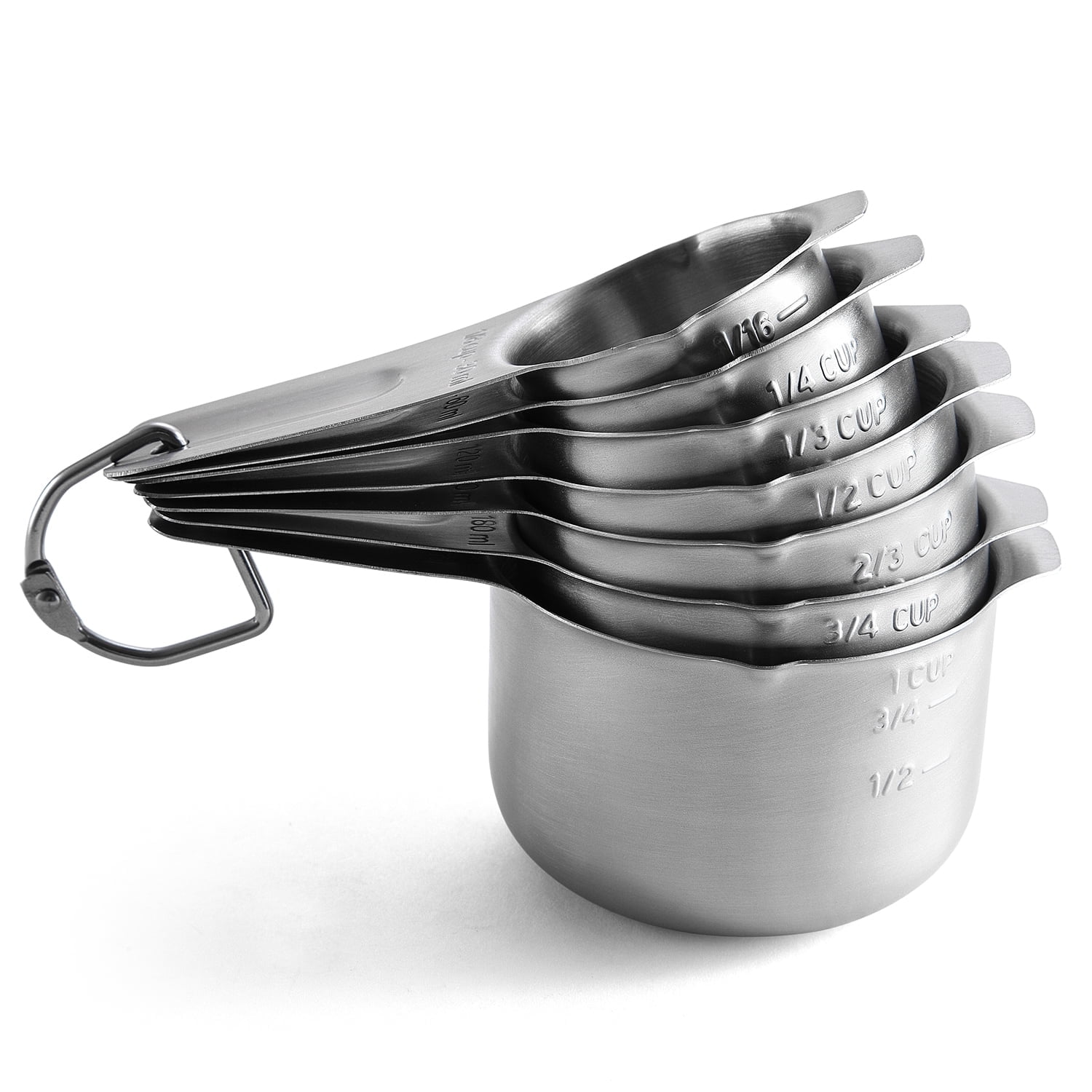 Spring Chef Stainless Steel Measuring Cups - Set of 7, Kitchen Tools ...