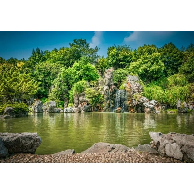 Spring Cherry Blossom Flowers River Boat Mountain Seaside Scenic ...