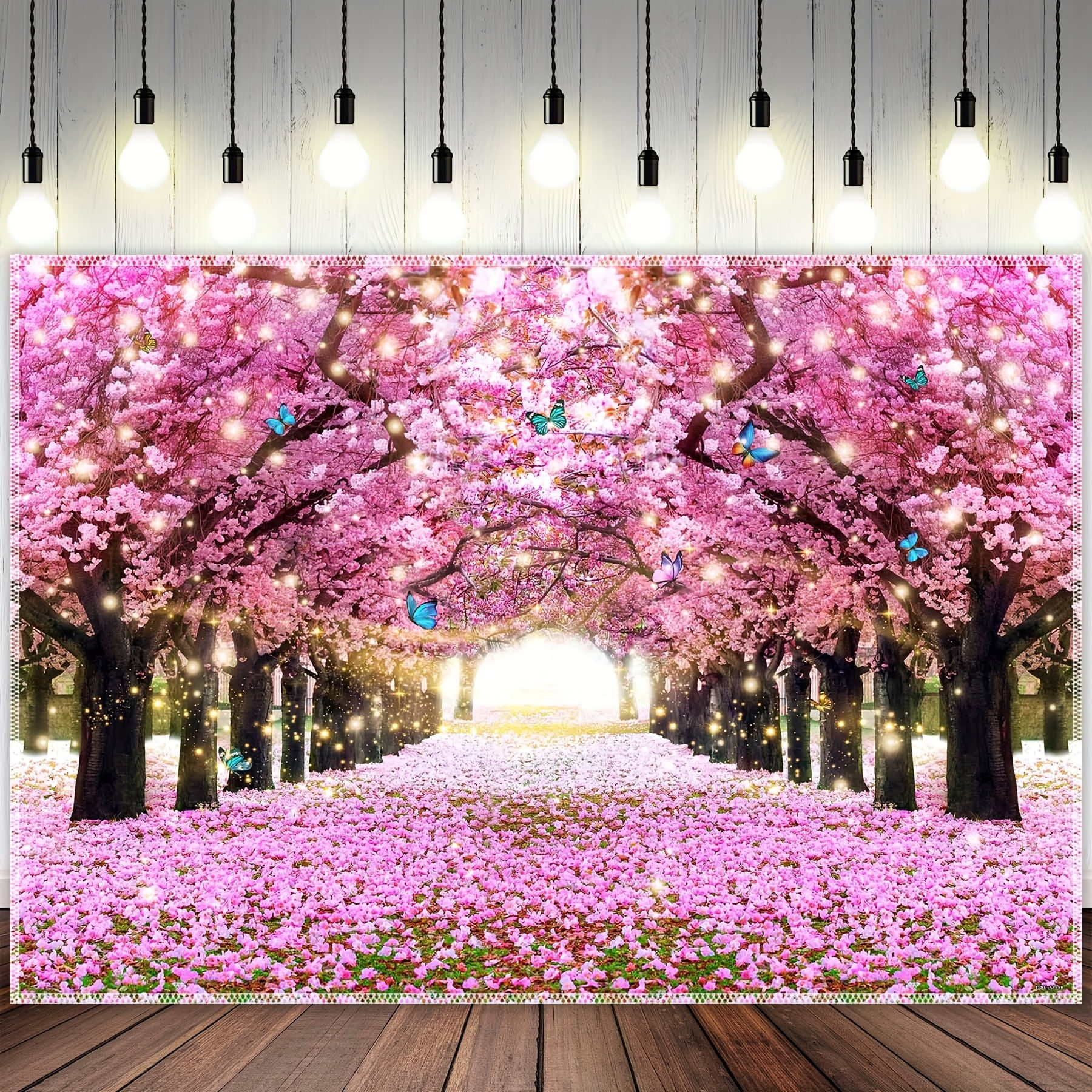 Spring Cherry Blossom Polyester Photography Backdrop Easter Flowers ...