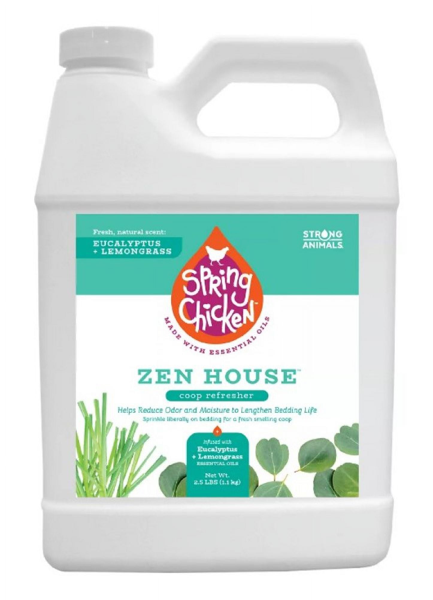 Spring Chicken 4121-2.5 Zen House Chicken Coop Refresher Lemongrass and ...
