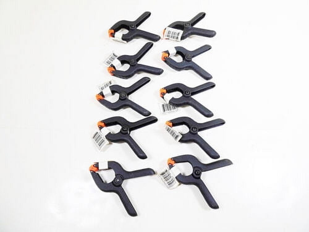 Spring Clamps 3.5" Nylon Industrial Clamp 2" Jaw Opening Hang Holes ...