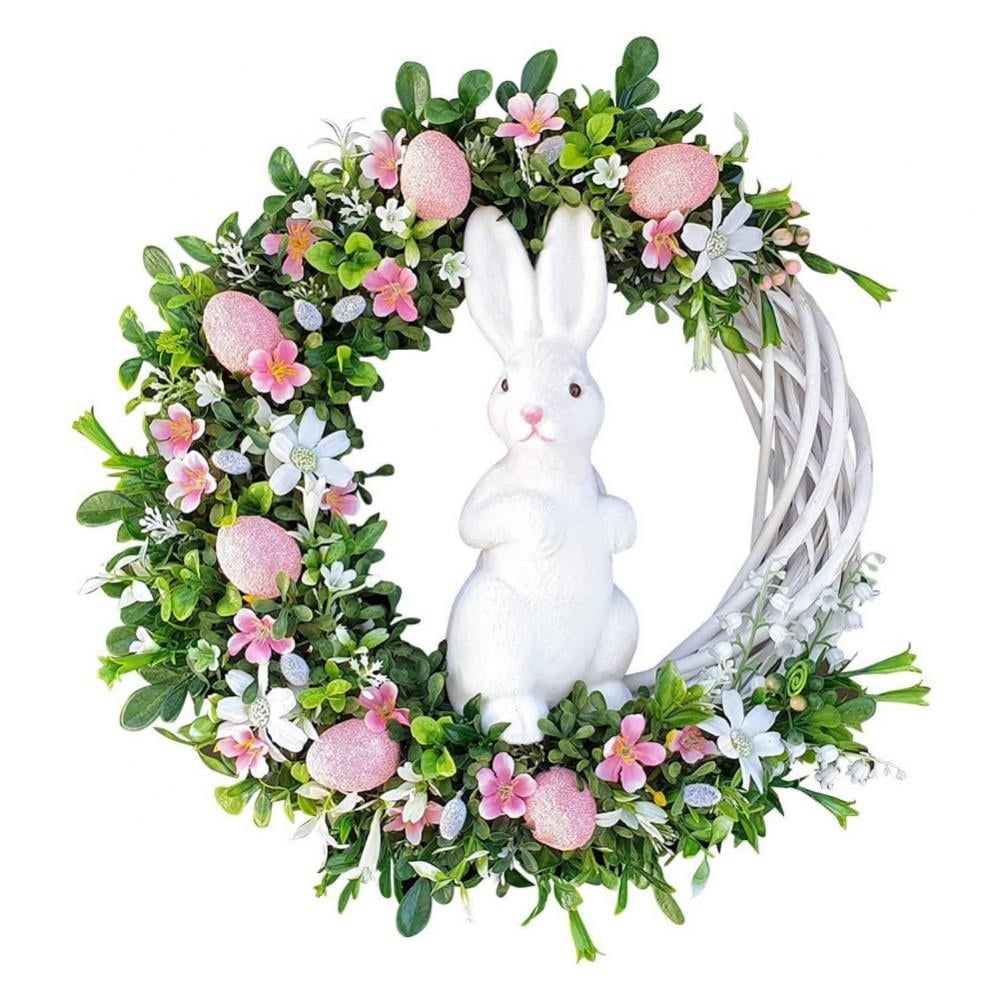 Spring Clearance 16 Inch Acrylic Easter Wreath With Pastel Eggs ...