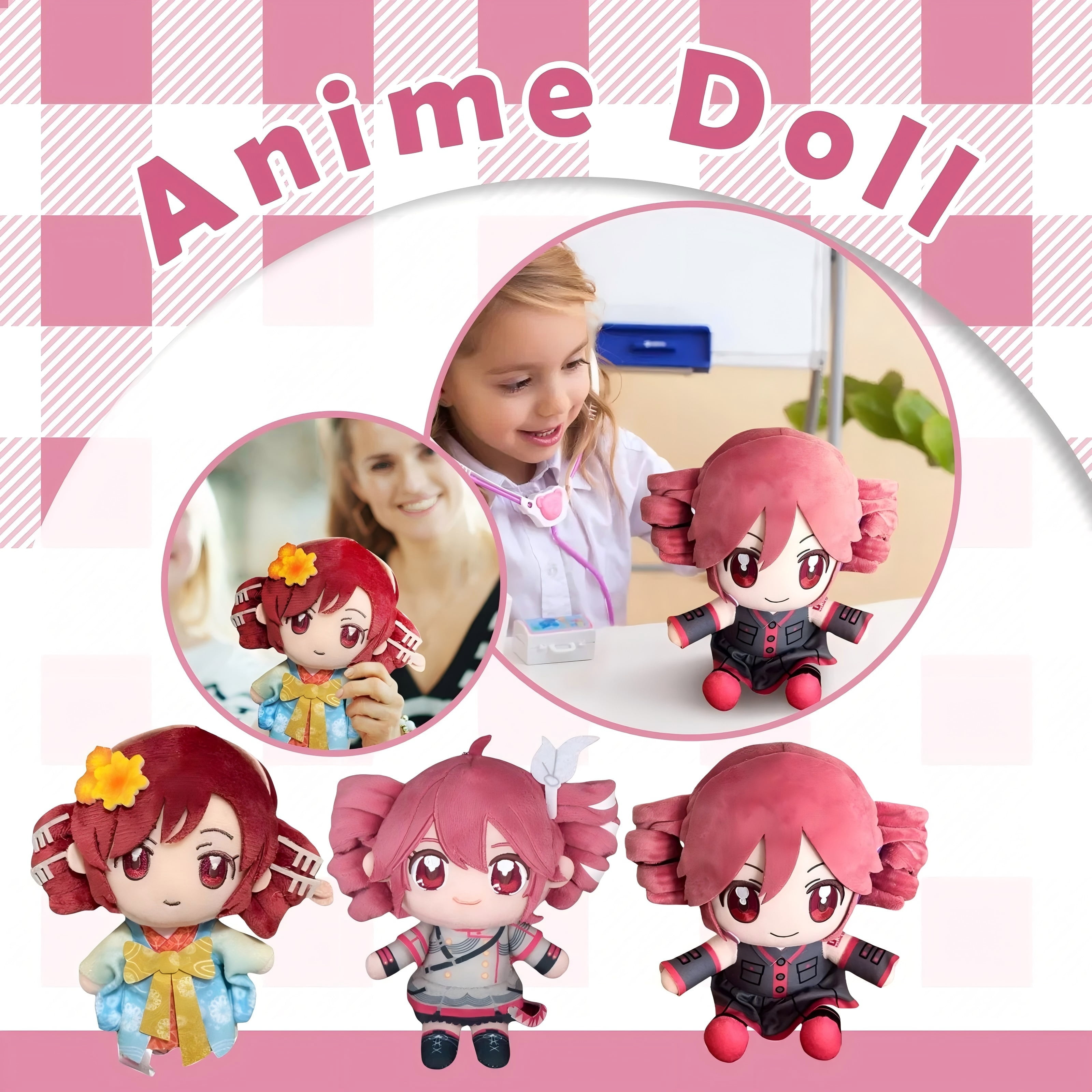 Spring Clearance 3PCS Kasane Teto Stuffed Animal,Kasane Teto Cute Doll ...