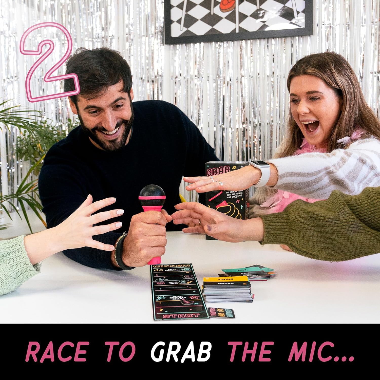 Spring Clearance Grab The Mic Family Party Game Pass The Mic Game Grab ...