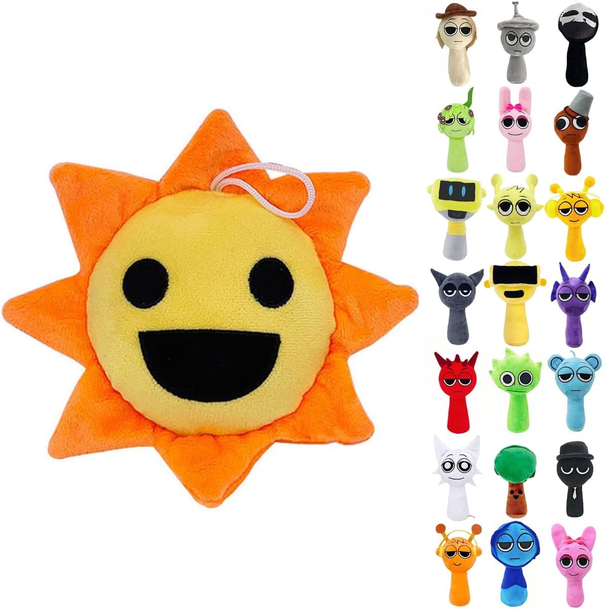 Spring Clearance Incredibox Sprunki Toys, 7.8" Mr. Sun Plush Dolls ...