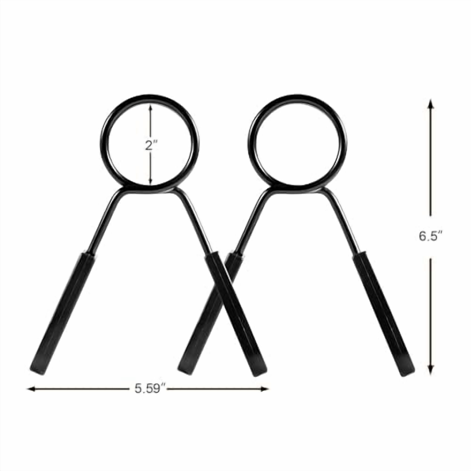 Spring Clip Collars for Olympic Barbell 2-inches, Barbell Collar Clip ...