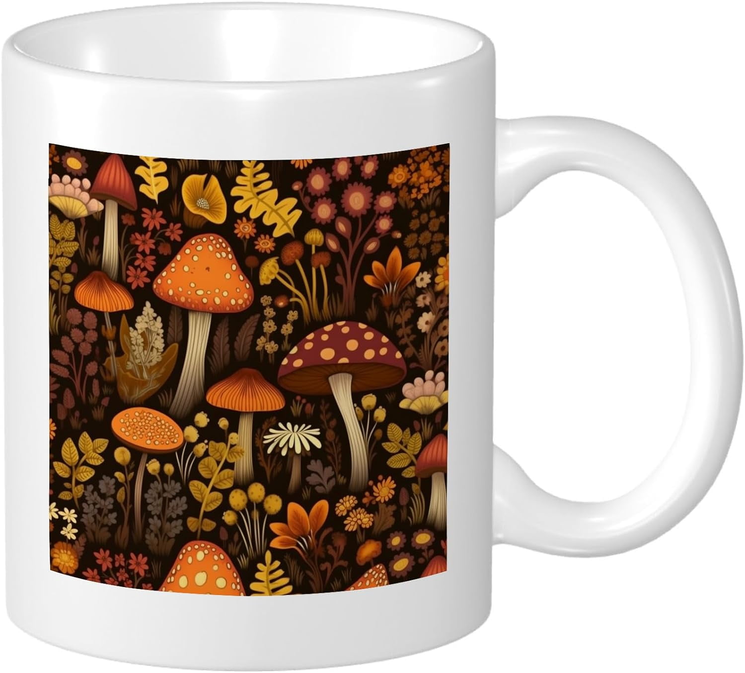 Spring Coffee Mug Gift Birthday Floral Psychedelic Plants Mushroom ...