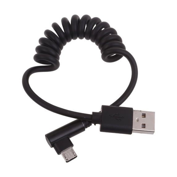 Spring Coiled Charging Cord USB Male to USB Male Flexible 60W 480Mbps ...