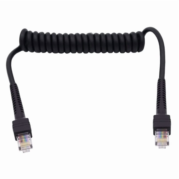 Spring Coiled RJ45 Ethernet Cord Cat6 Standard 8 Strands Fast Speed LAN ...