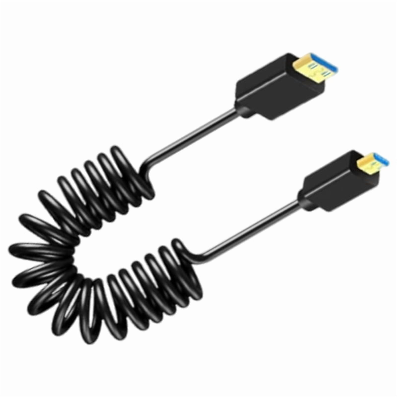 AOOOWER Spring Coiled UHD2.1 Cable 8K Support Wear Resistant Connector ...
